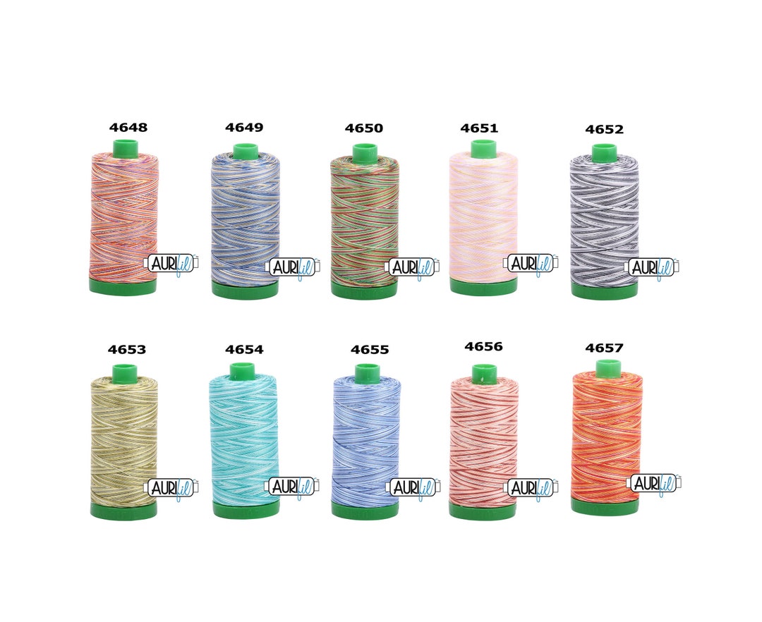Aurifil 40wt Mako Cotton Thread – 1094 Yards, Solid Colors - Etsy