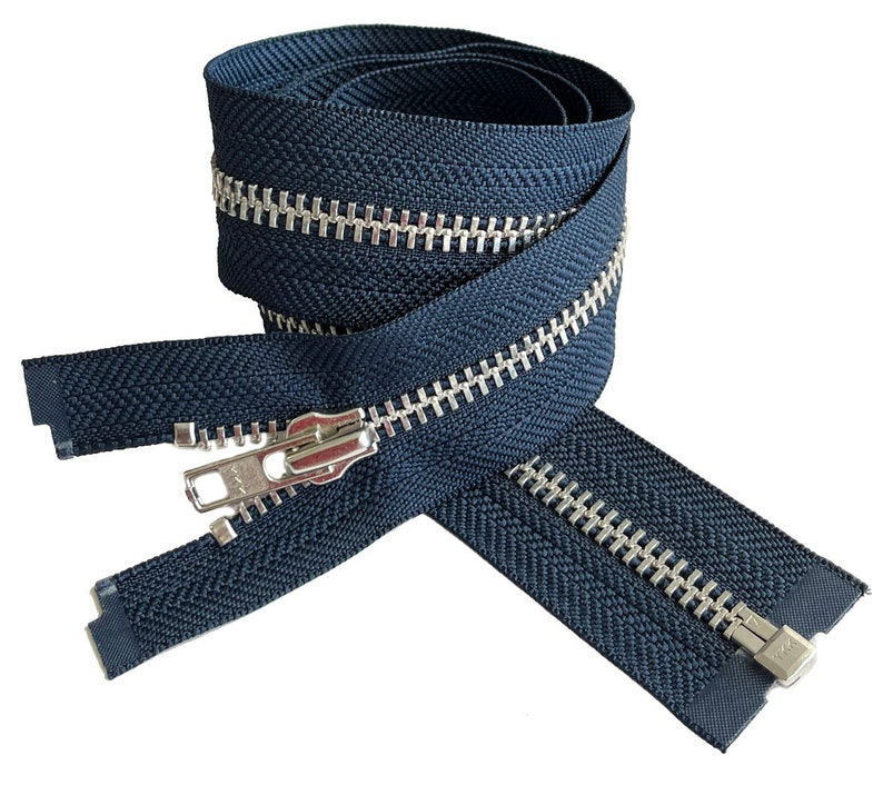 YKK #7 Aluminum Separating Zipper – Heavy Duty Jacket Zipper, USA Made ...