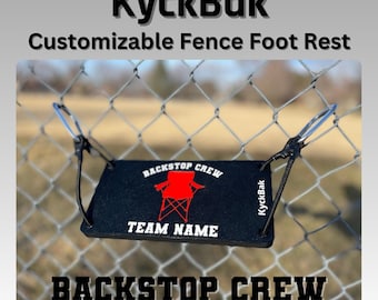 Kyckbak - Outfield Crew - Customizable Fence Foot Rest, Softball Foot ...
