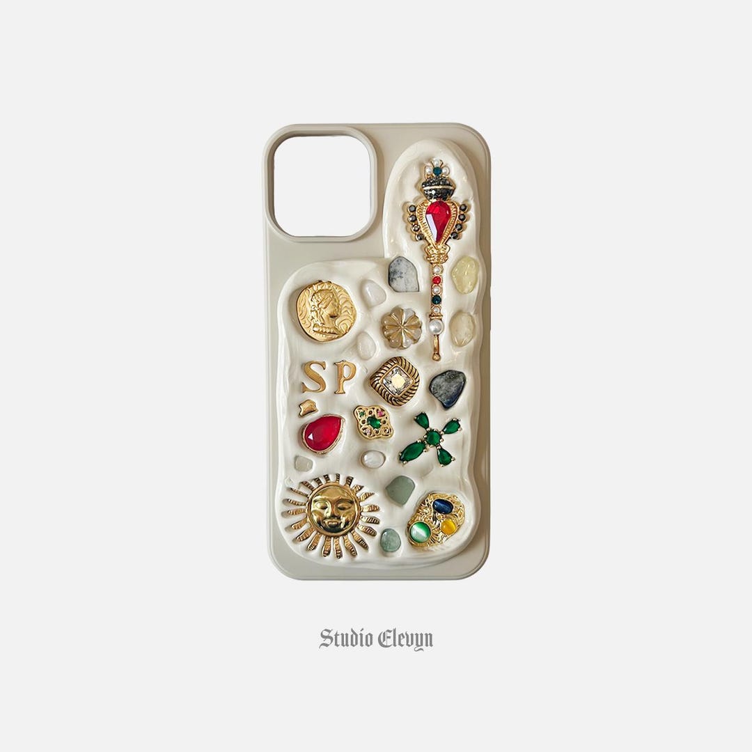 Royalty | Custom Handmade Mosaic Charm Phone Case for iPhone and ...