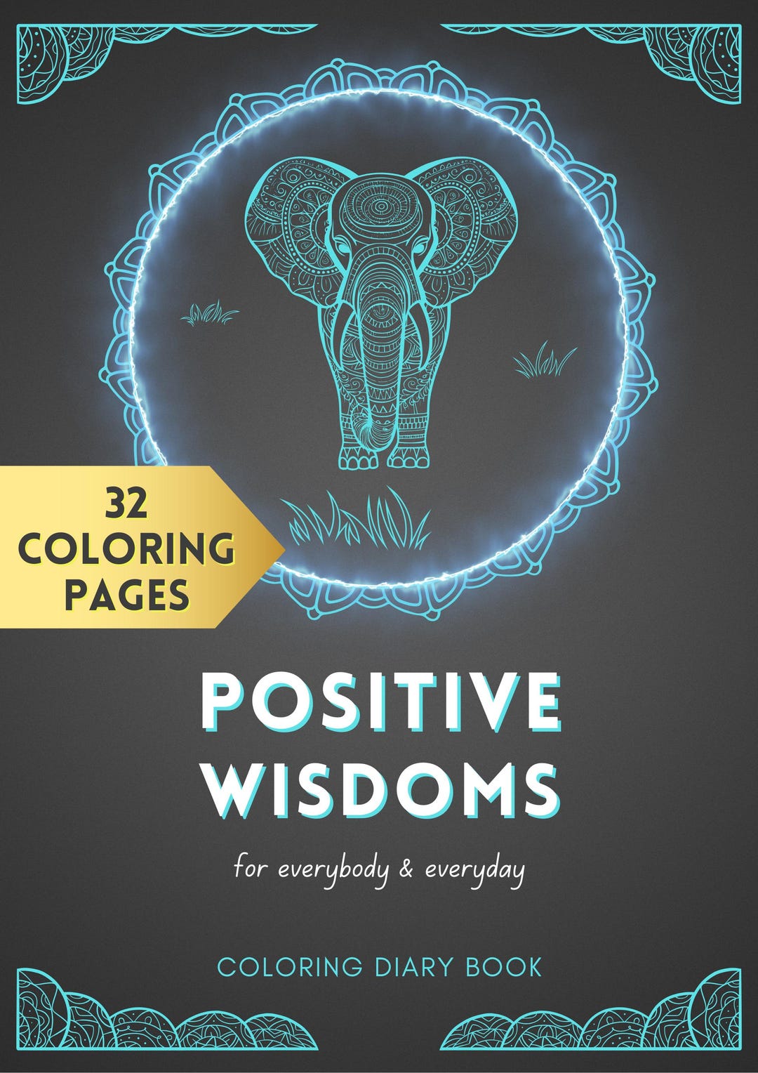 Printable Coloring Book - Positive Wisdoms for Each Day - Instant ...