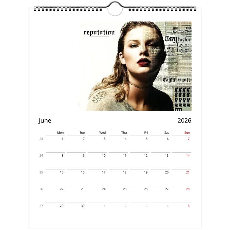 Taylorswift 2026 Wall Calendar – Fan Made Gift - Etsy Canada