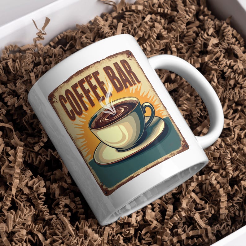 21 Vintage Coffee Labels Sublimation, Vintage POD Download, Vintage ...