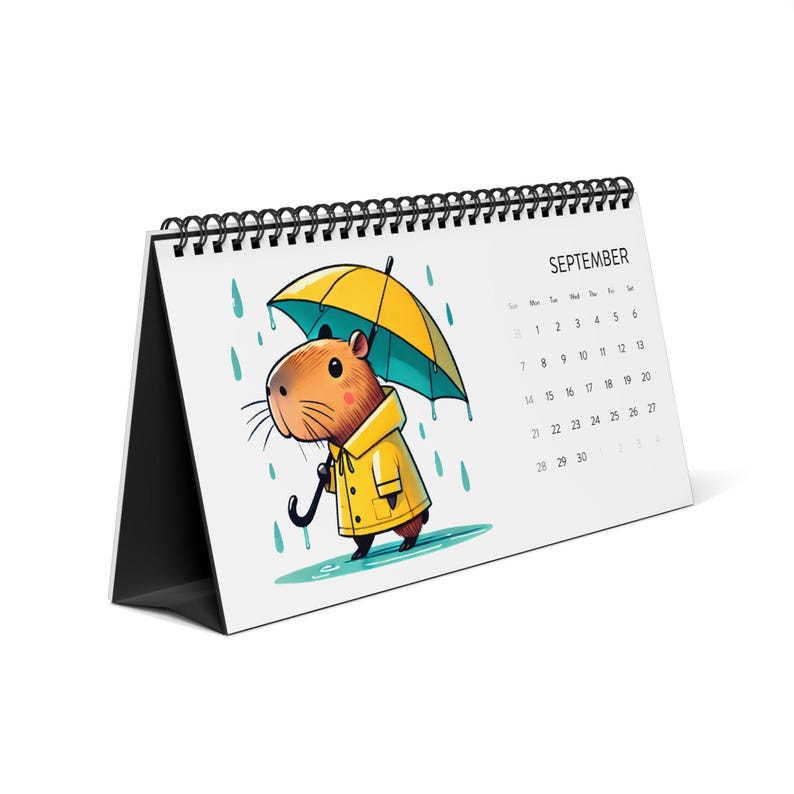 Capybara Desk Calendar 2025, Spa Day Content Calendar, College Family ...