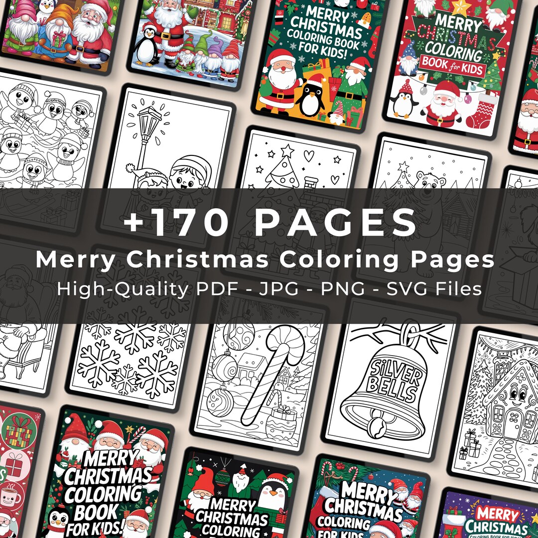 170 Christmas Coloring Pages, Christmas Printable, Christmas Games ...