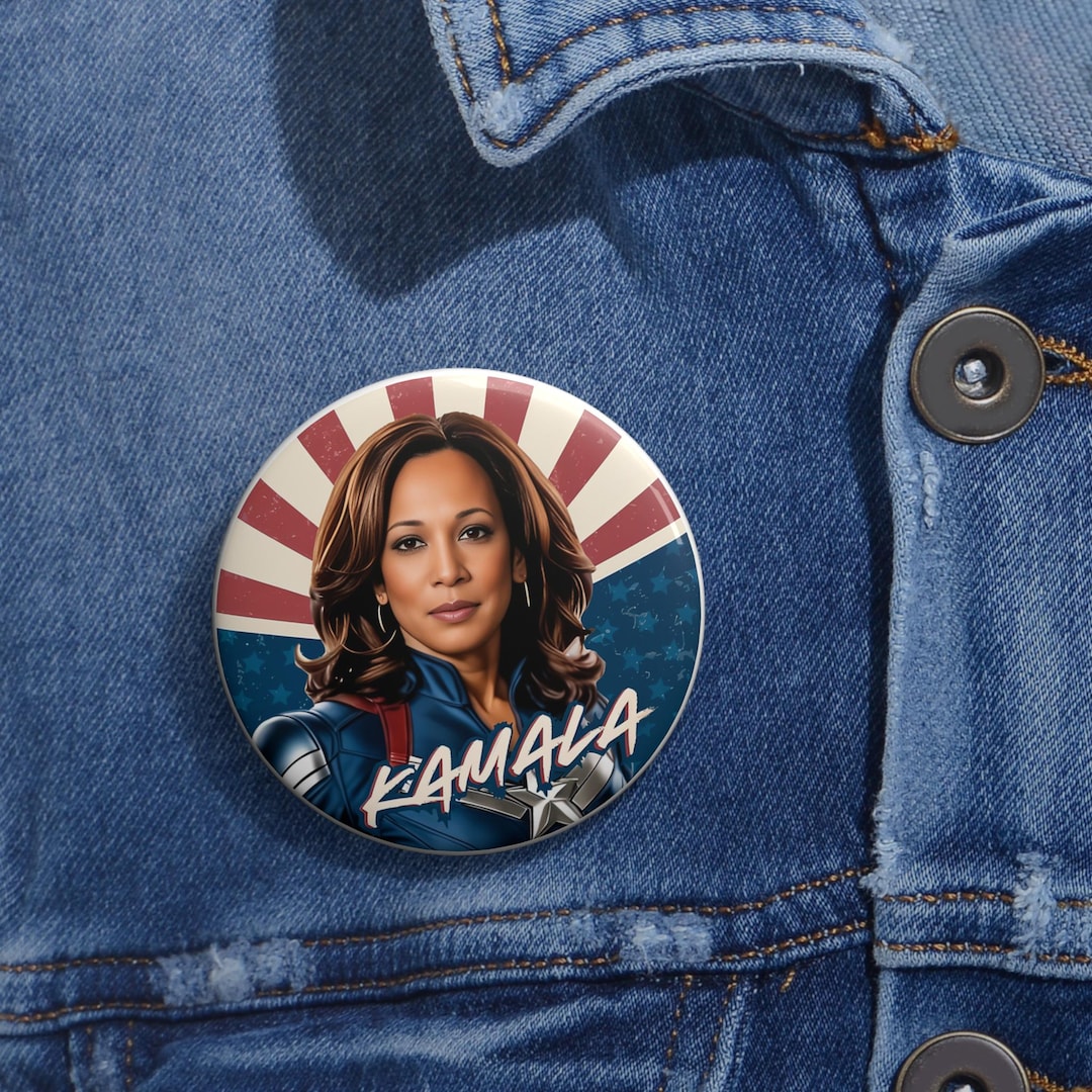 Kamala Harris Pin, Childless Cat Lady Button, Kamala Harris for ...