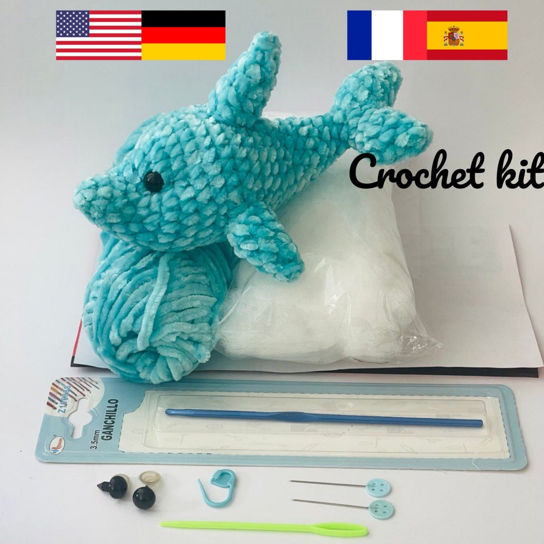 Crochet Dolphin Kit: Beginner-friendly Home Decor Project - Etsy