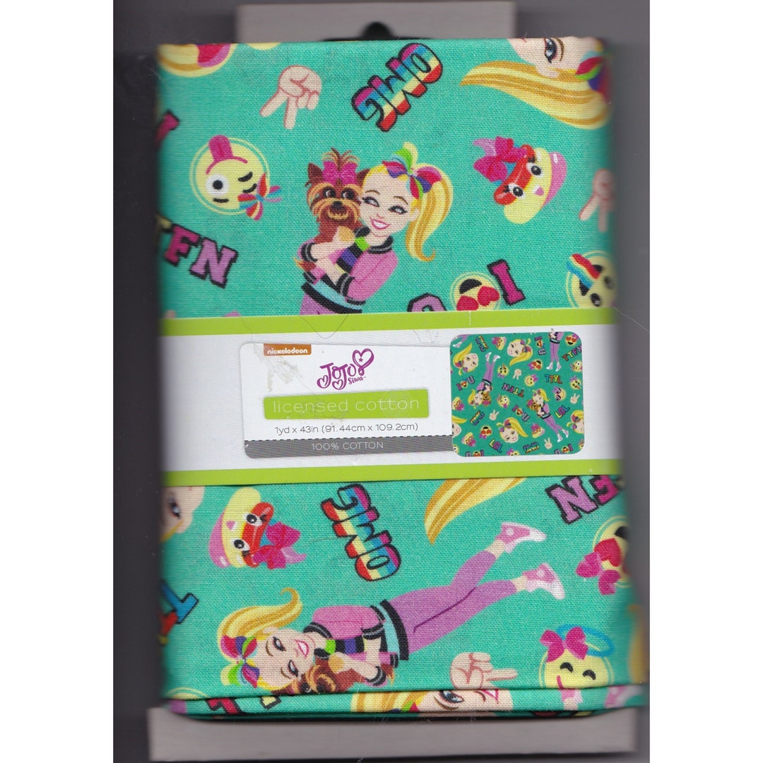 1 Yard Jojo Siwa Fabric – Bowbow Emoji Friends Print – Springs Creative ...