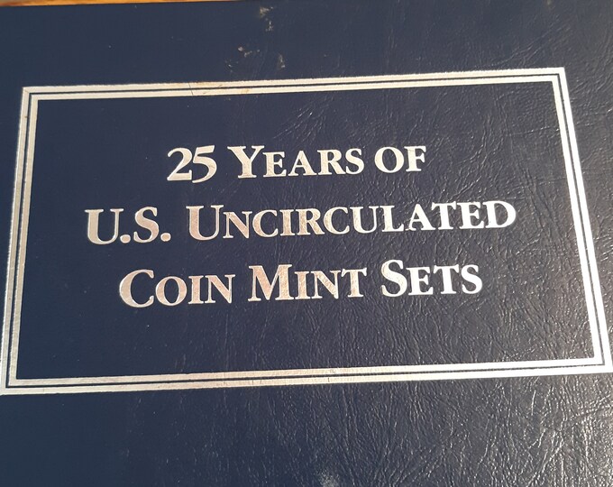 25 Years of Uncirculated Coin Mint Sets FREE SHIPPING - Etsy
