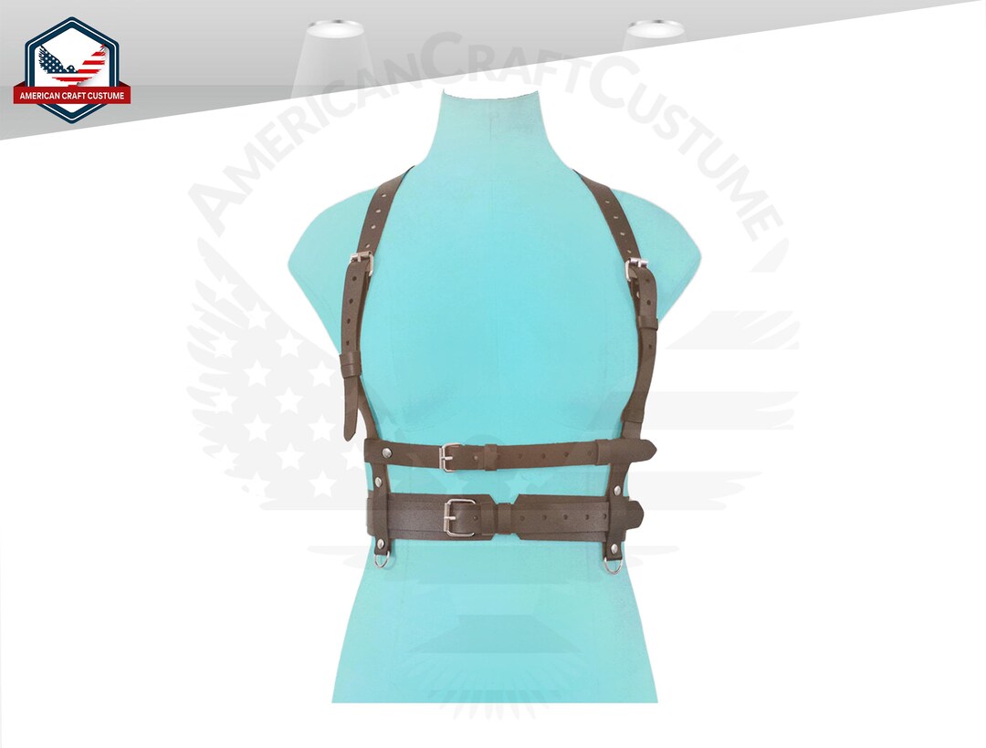 Leather Chest Harness Belt for Women, Harness Top Women, Double Belt ...