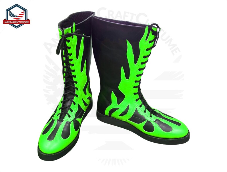 Men's Pro Wrestling Boots | Custom Leather Wrestling Shoes | Lace-up ...