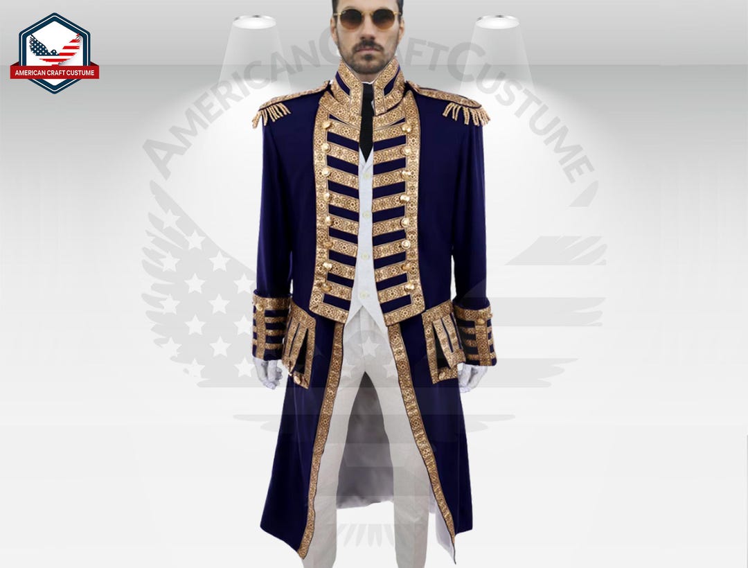 18th Century Colonial Military Uniform for Men | Regency Tailcoat ...