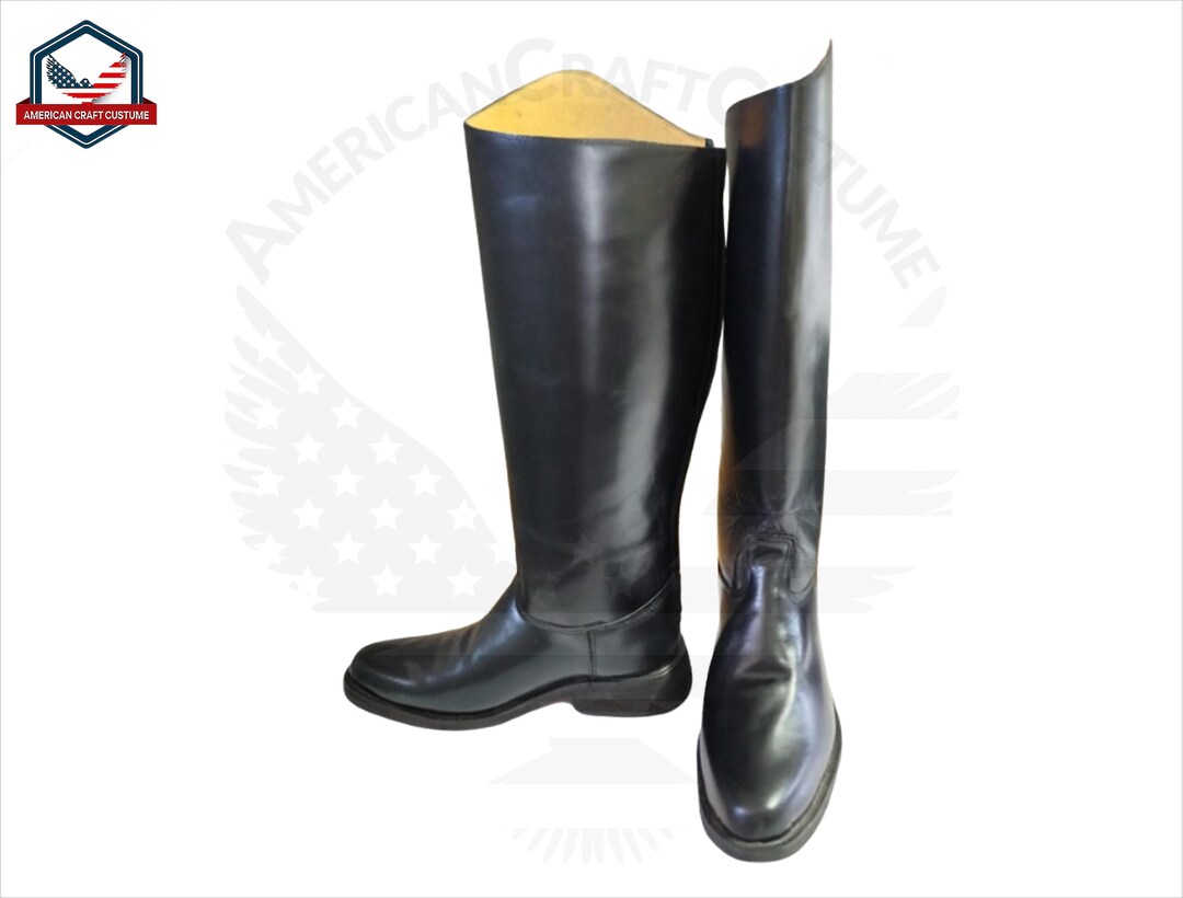 Men's Black Horse Riding Boots | Horseback Riding Boots | Tall Riding ...