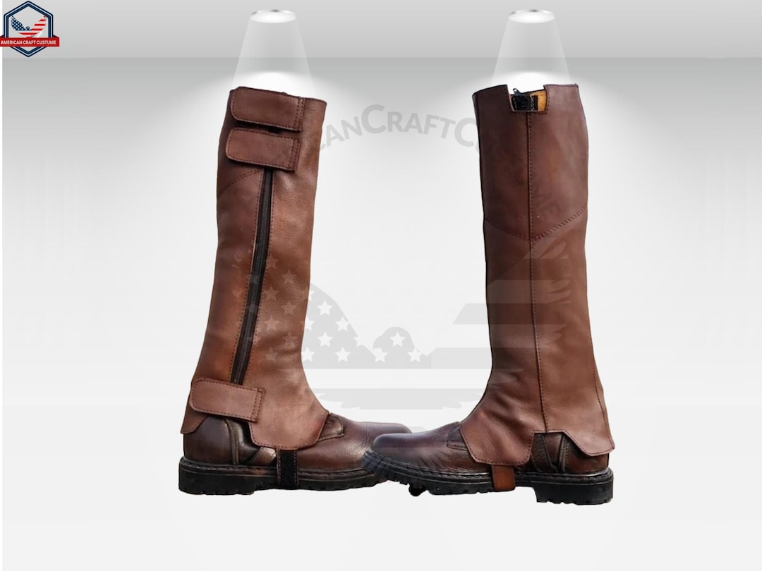 Boba Fett Inspired Leather Boot Cover, Bo-katan Kryze Boots Cover ...