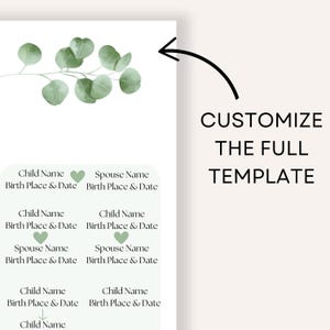 Personalized Family Tree Template | Editable Family Tree Poster ...
