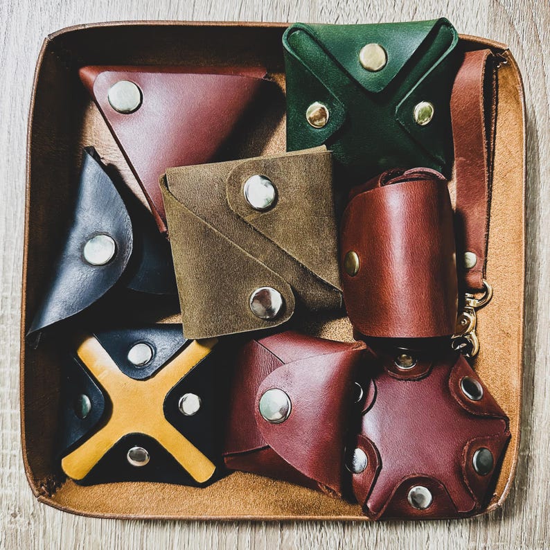 Leather Coin Pouch 24-in-1 Patterns: 8 Designs, 3 Sizes (PDF & SVG ...