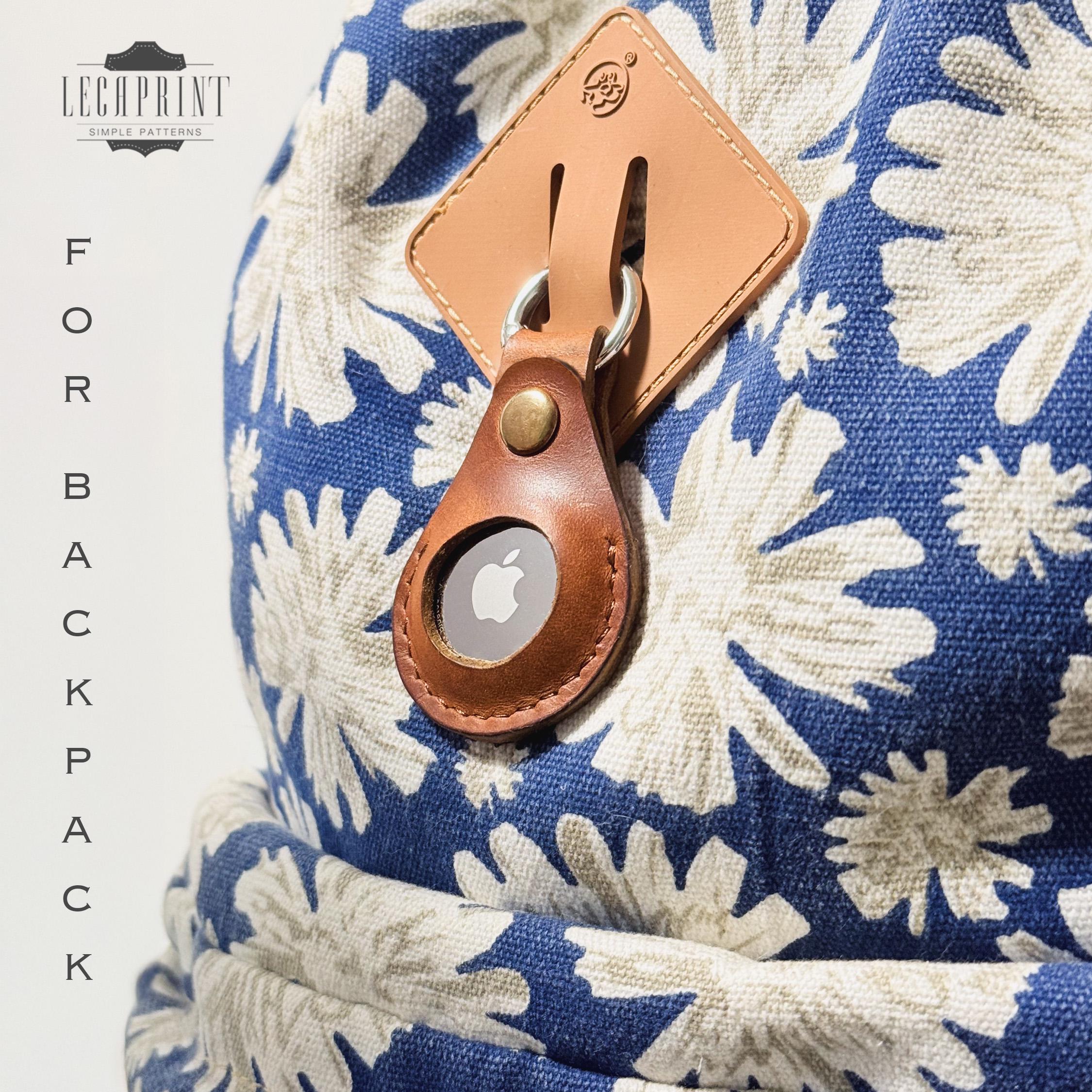Leather AirTag Holder Pattern | Pdf & Svg Files | Simple DIY Keychain ...