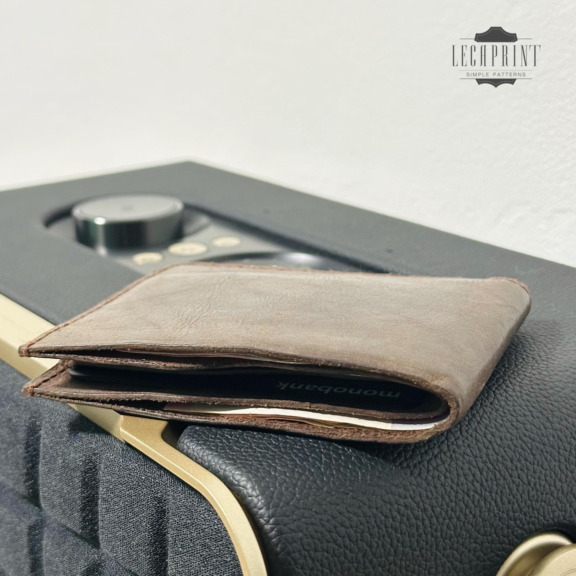 Printable 4 Slot Leather Bifold Wallet Pattern - 6 Unique Designs, Pdf ...