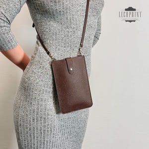 Leather Crossbody Phone Pouch Pattern: DIY Bag Template (PDF & SVG) - Etsy