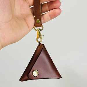 Leather Triangle Coin Pouch Pattern: Easy DIY Template (PDF & SVG) - Etsy