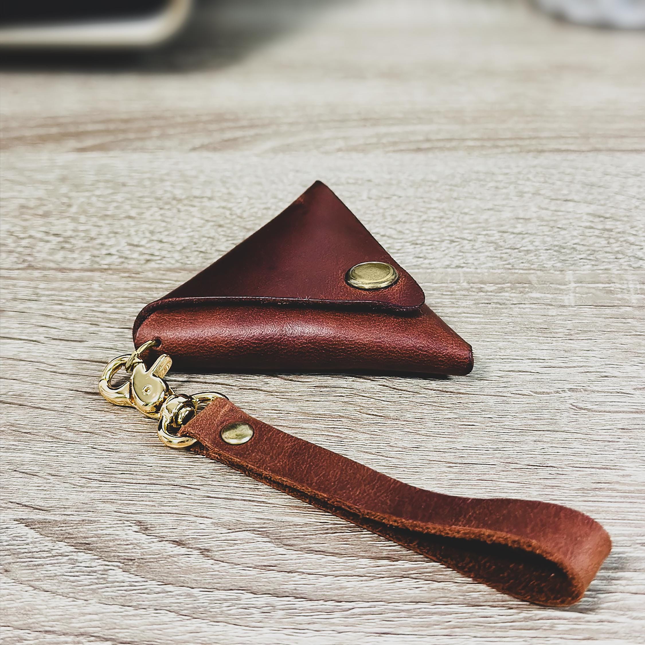 Leather Triangle Coin Pouch Pattern: Easy DIY Template (PDF & SVG) - Etsy