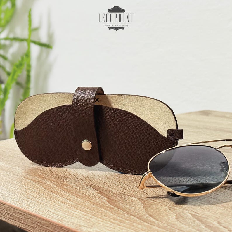 Leather Glasses Case Pattern Bundle: 3-in-1 DIY Printable Template (PDF ...
