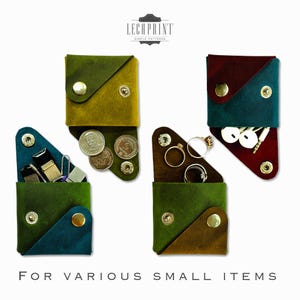Leather Coin Pouch Pattern: Snap Closure, 3 Sizes (PDF, SVG) - Etsy