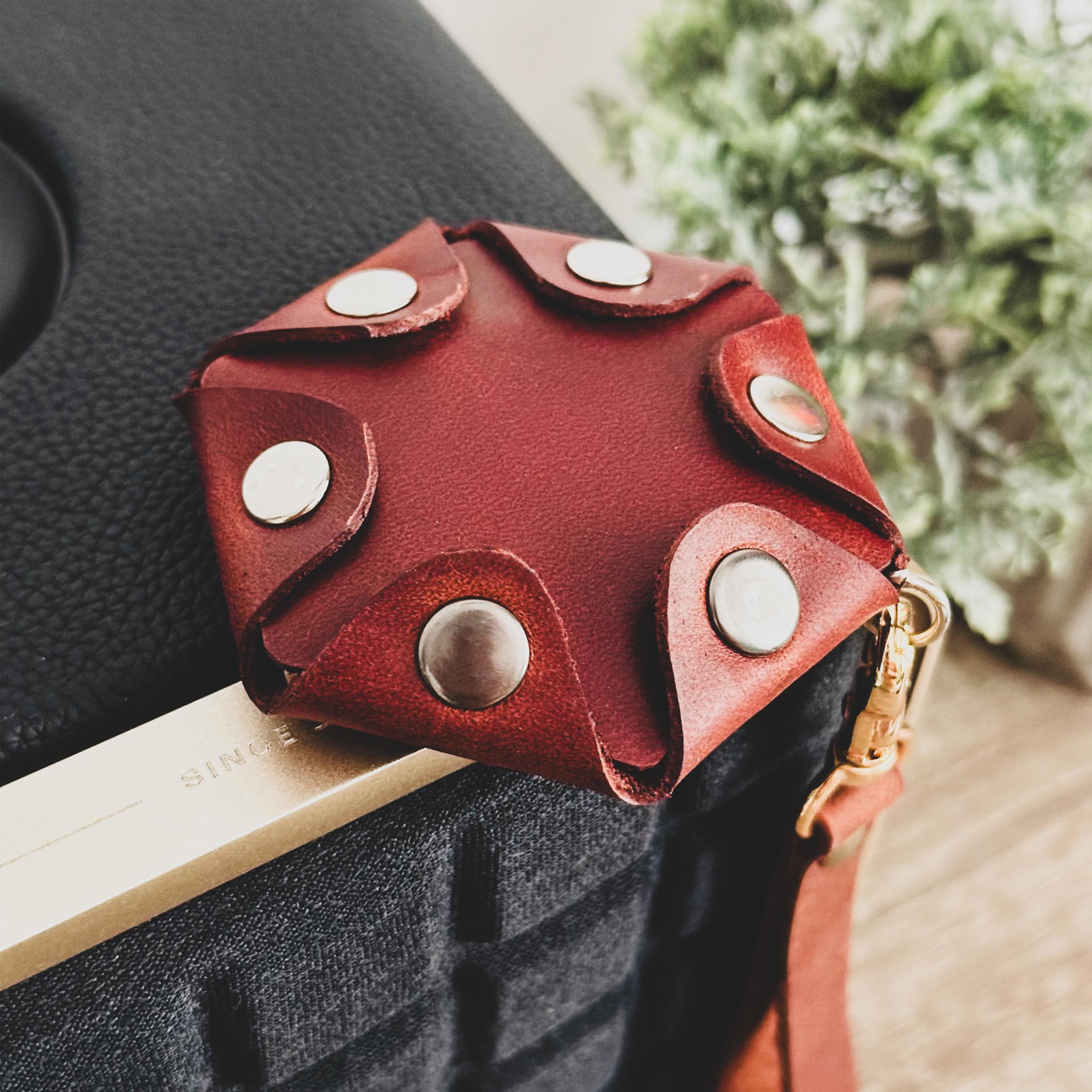 Hexagon Leather Coin Pouch PDF Pattern, Digital Leatherworking Template ...