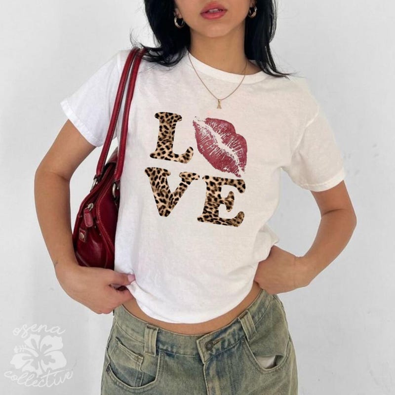 Y2k Leopard Print Tops - Etsy