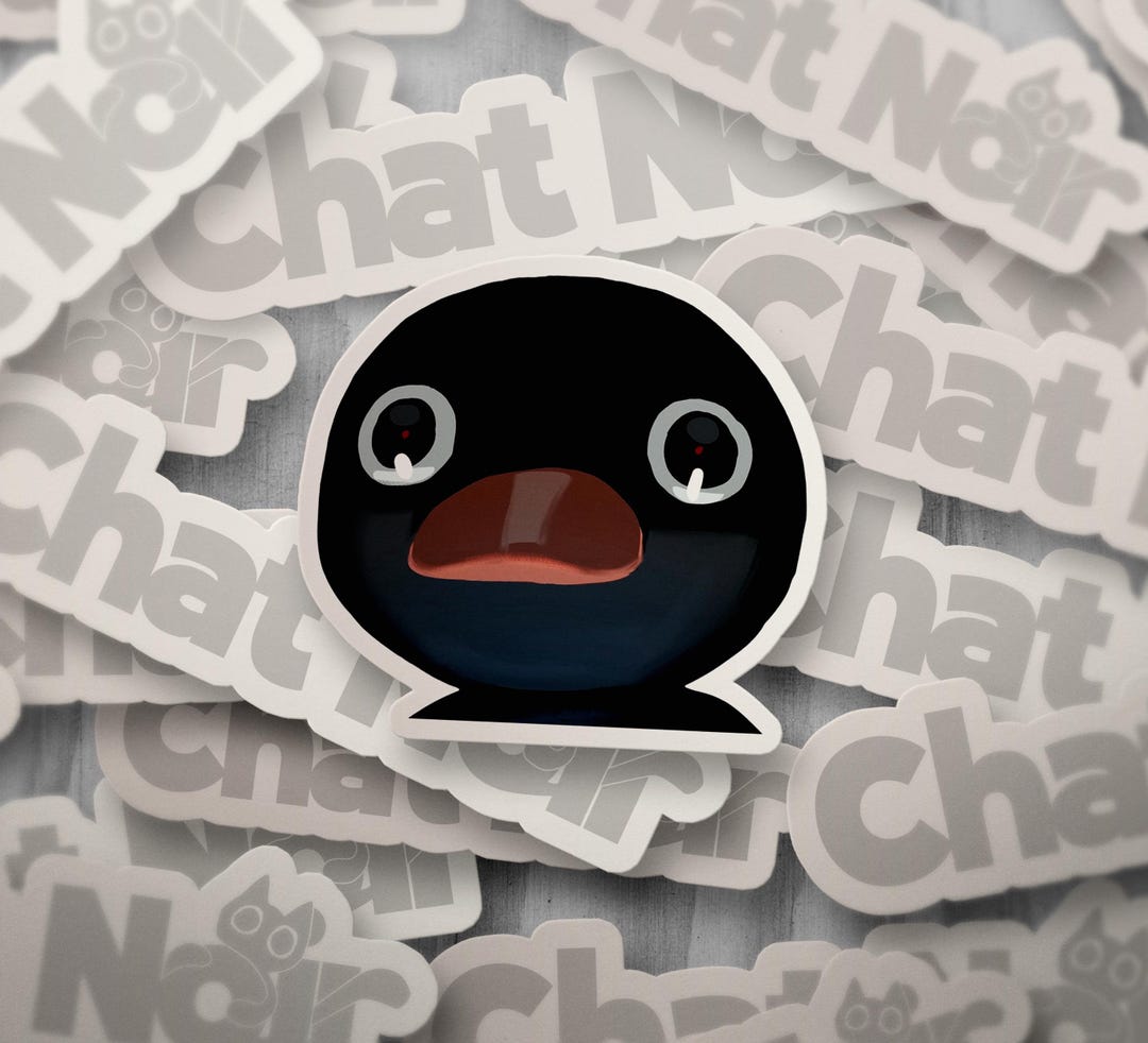 Laminated Sticker - "terrified Pingu" Funny, Noot Noot, Memes, Pingu ...