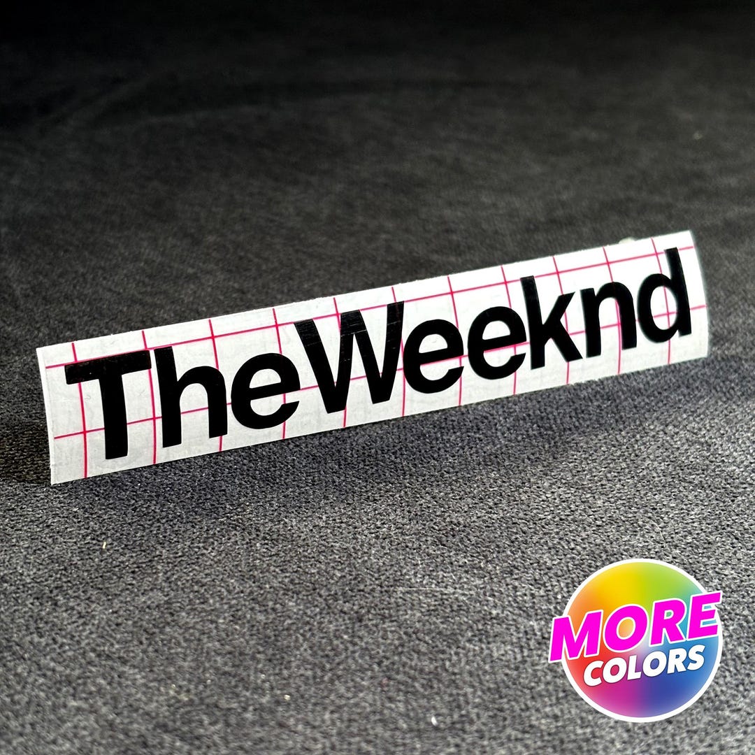 The Weeknd Vinyl Sticker - Abel, XO, House of Balloons, Starboy, After ...