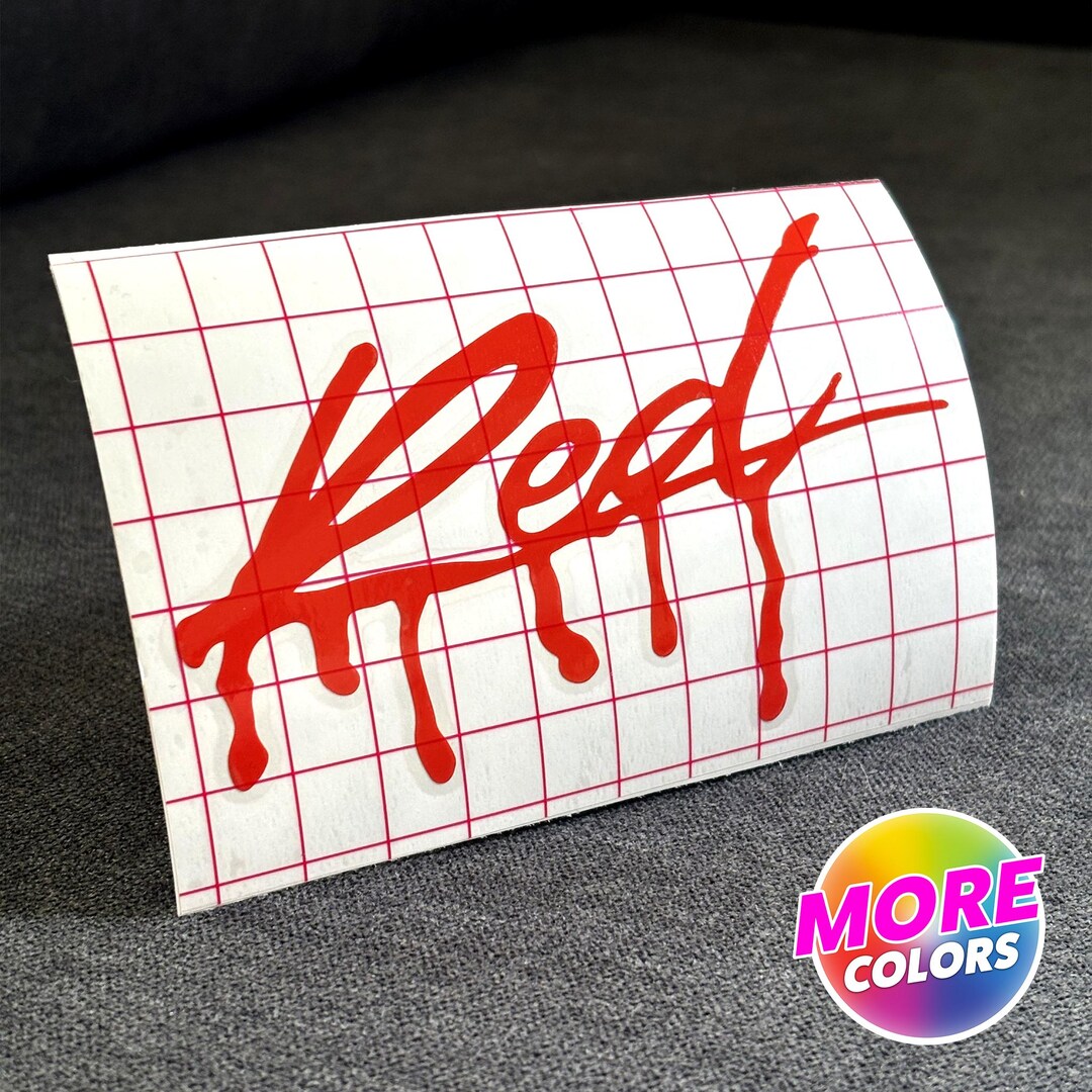 Red Vinyl Sticker - Decal, Playboi Carti, Whole Lotta Red, Blood, Punk ...