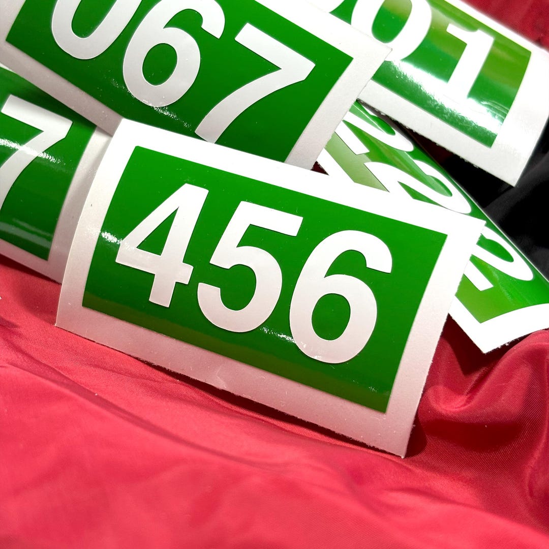 Squid Game Player Numbers Jacket Vinyl Sticker - Netflix, Korean, TV ...