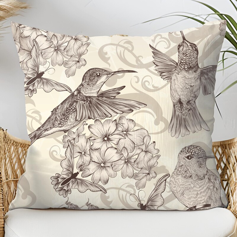 Hummingbird Pillow - Etsy
