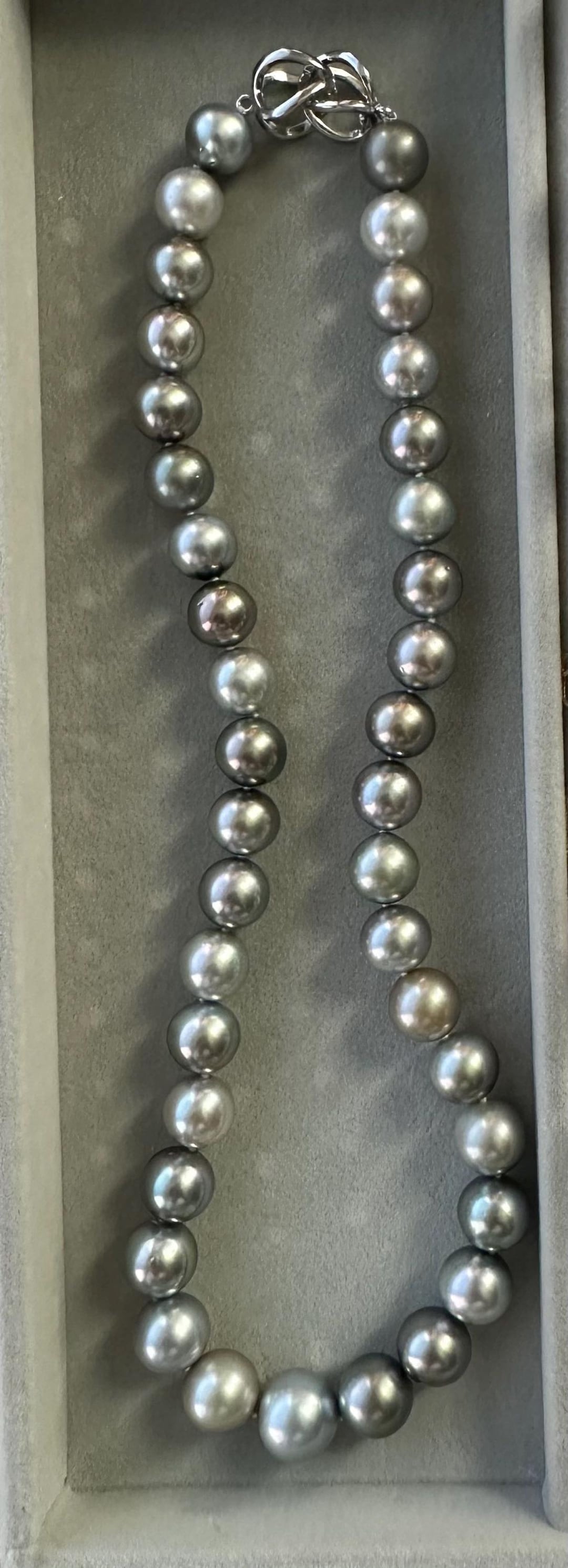 Tahiti Ocean Blue Pearl Necklace (best of Best Quality, Supreme ...