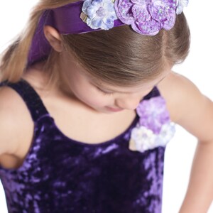 Velvet Pansy Ribbon Streamer Headbands - Etsy