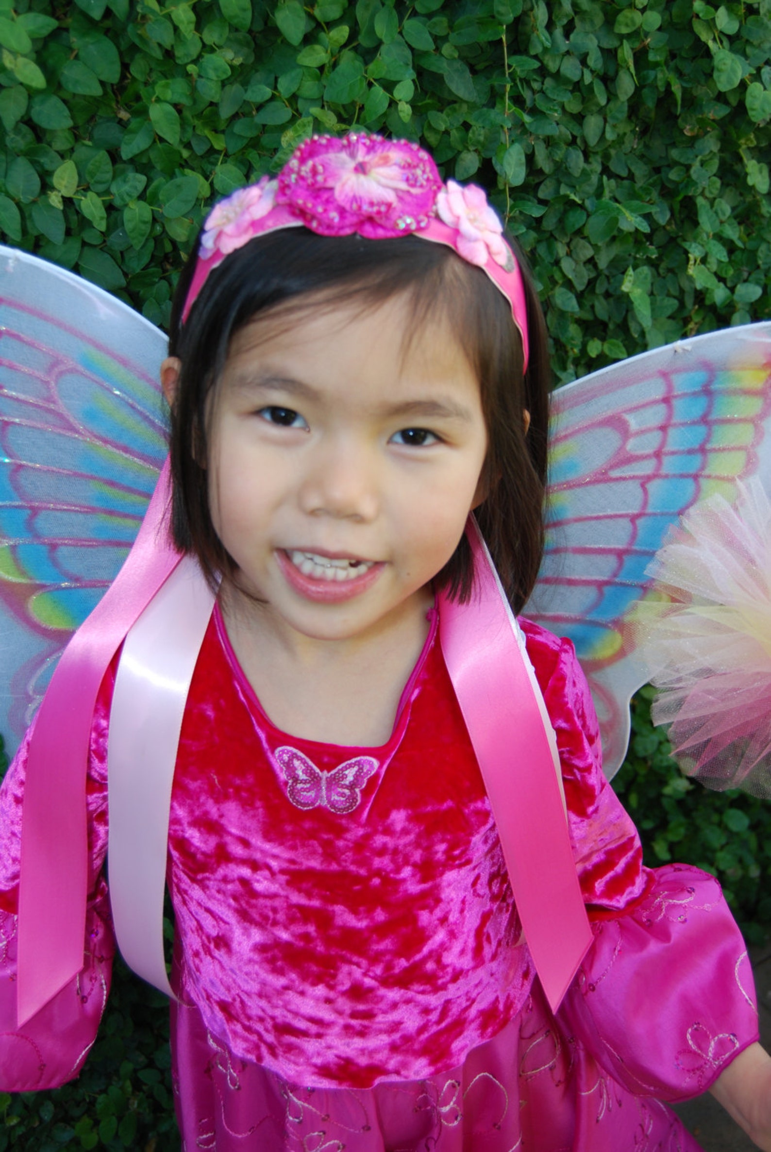 Velvet Pansy Ribbon Streamer Headbands | Etsy