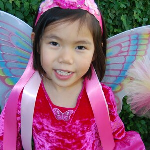 Velvet Pansy Ribbon Streamer Headbands - Etsy