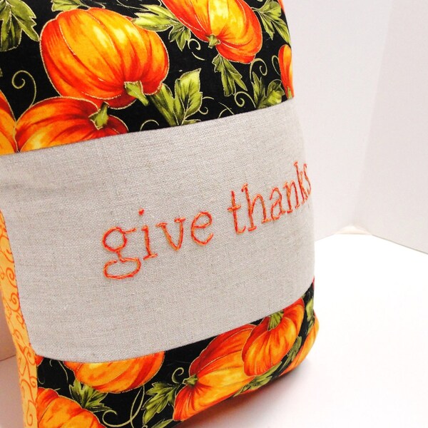 Give Thanks Pillow - Etsy