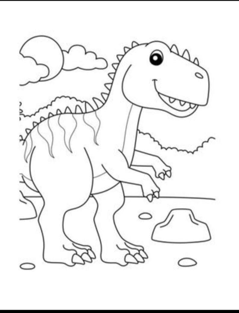 Dino Fun:coloring Book - Etsy