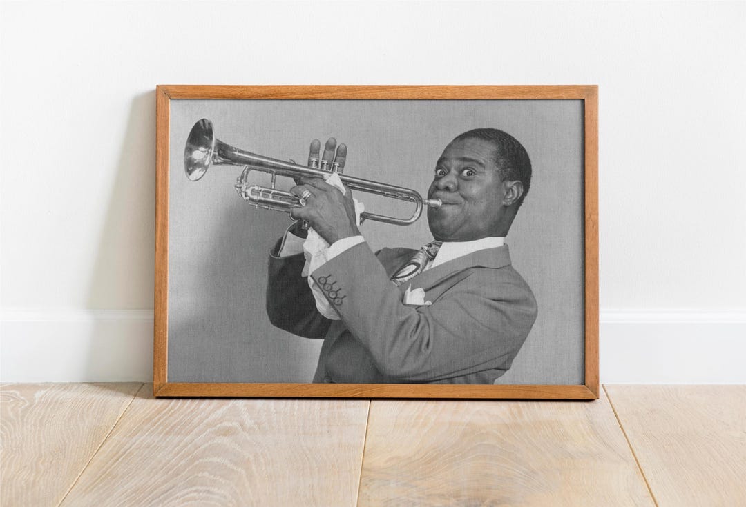 Louis Armstrong Poster Modern Wall Decor for Jazz Music Fans, Perfect ...
