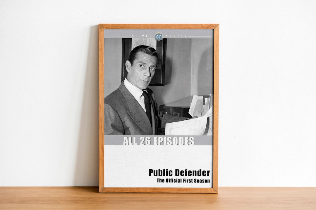 Public Defender 1954 Poster Classic Legal Drama, Vintage Courtroom TV ...