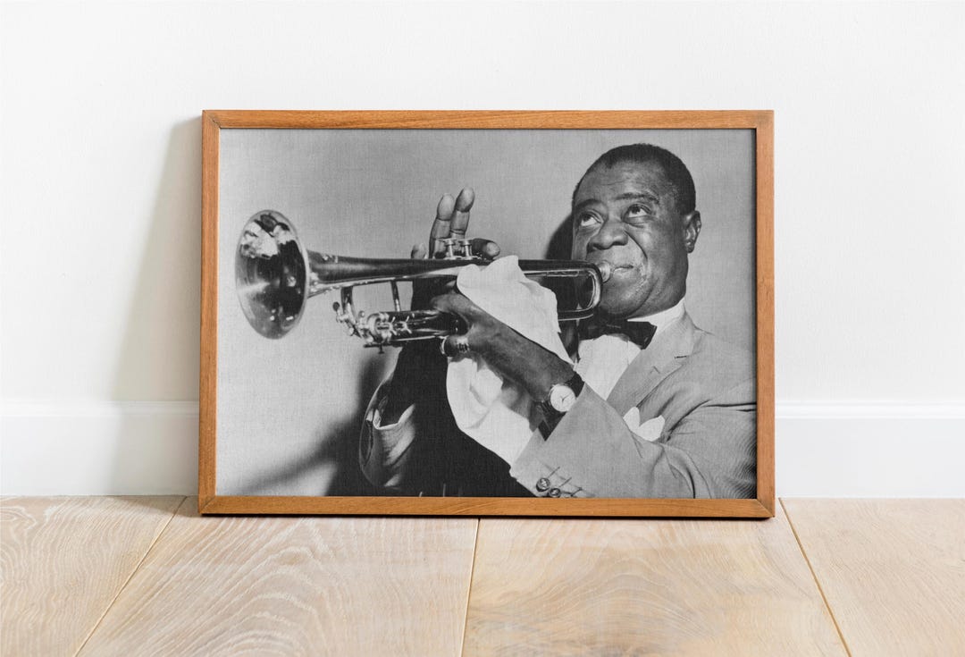 Louis Armstrong Poster Modern Wall Decor for Jazz Music Fans, Perfect ...