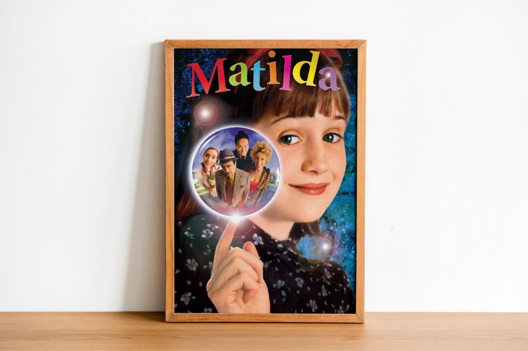 Matilda 1996 Poster, Family Fantasy Comedy Art, 90s Movie Decor ...