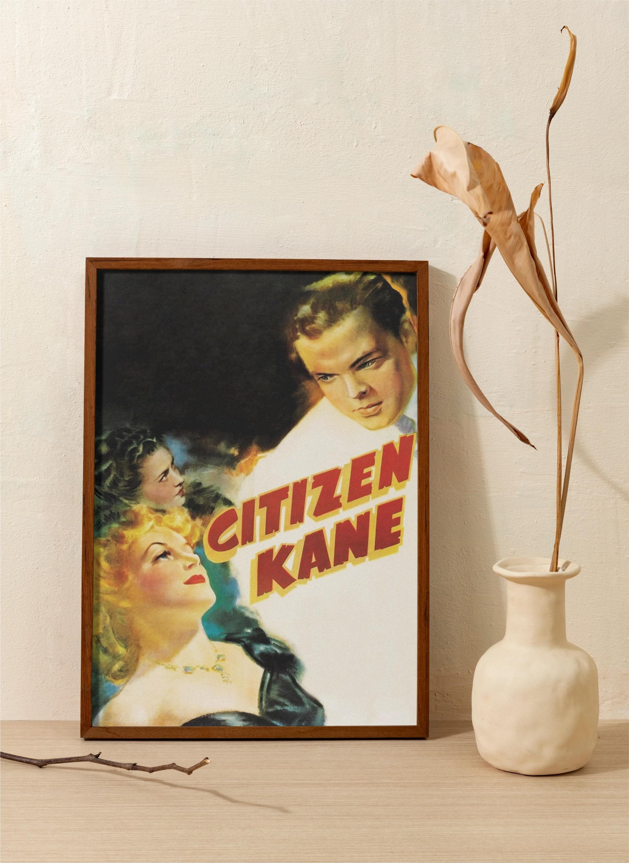 Citizen Kane 1941 Movie Poster Classic Orson Welles Film Art, Vintage ...