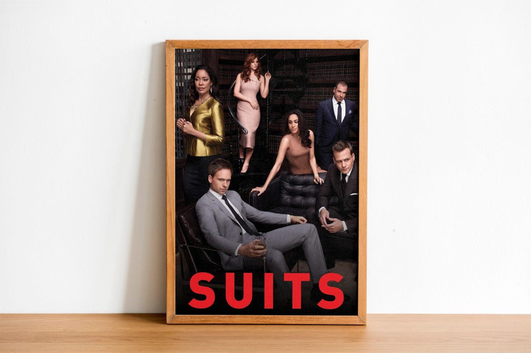 Suits 2011 TV Series Poster, Legal Drama, Law Firm Art, Iconic TV Show ...