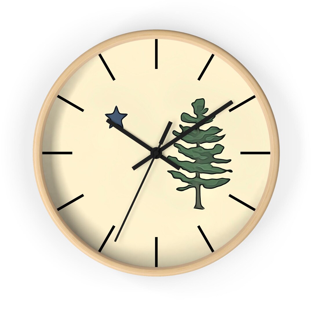 Maine State Flag Wall Clock - Etsy