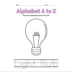 Coloring Alphabet A-Z - Etsy