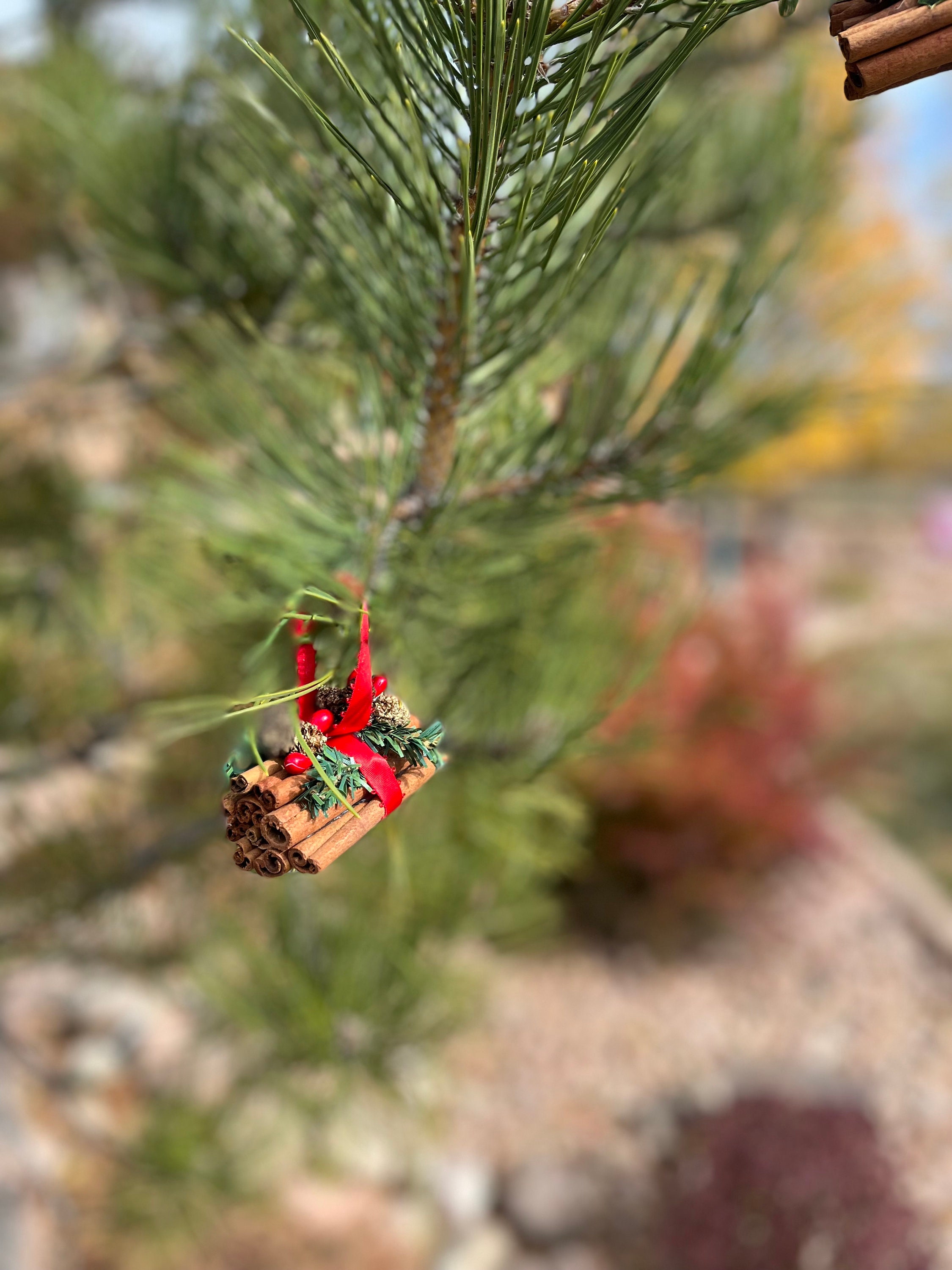 Cinnamon Stick Bundle Ornaments set of 3 - Etsy