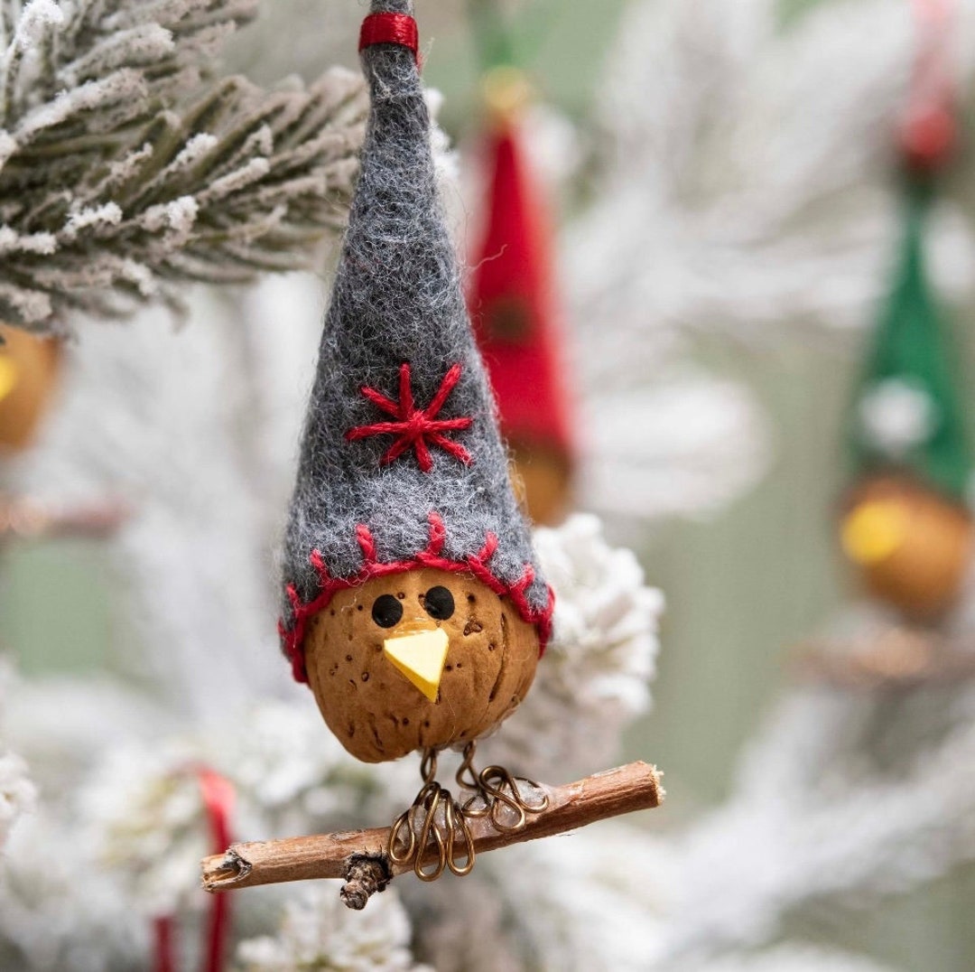 Nutty Bird Ornament - Etsy